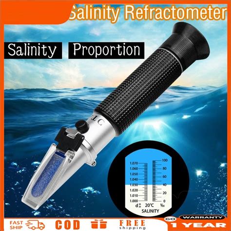 Cod 0 100‰ Salinity Refractometer For Salt In Brine Food Salinity