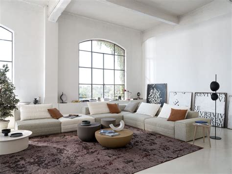 Samet E Corner Modular Fabric Sofa By Gervasoni