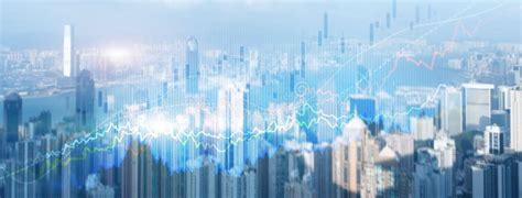 Smart City And Stats Concept With Growing Digital Graphs And Diagram On