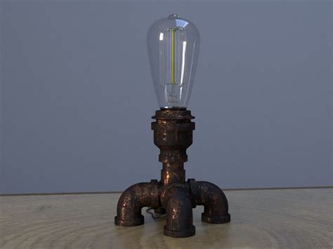 Table Lamp Design Rusty 3d Model Turbosquid 1992518
