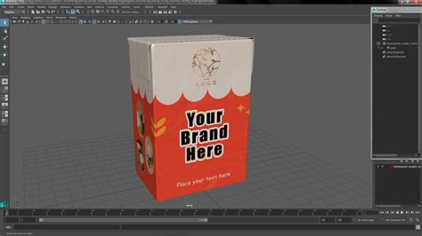 Rectangular Aseptic Carton Package Mockup Red 3d Model 29 3ds