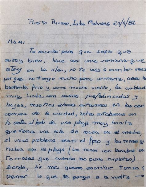 Las Cartas Desde Malvinas Como Pruebas De Vida De Puño Y Letra Los