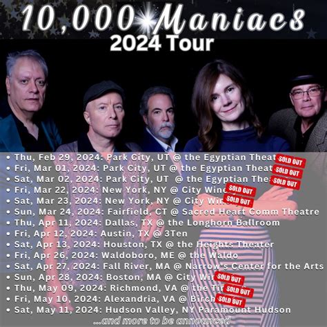 10 000 Maniacs Concerts And Live Tour Dates 2024 2025 Tickets Bandsintown