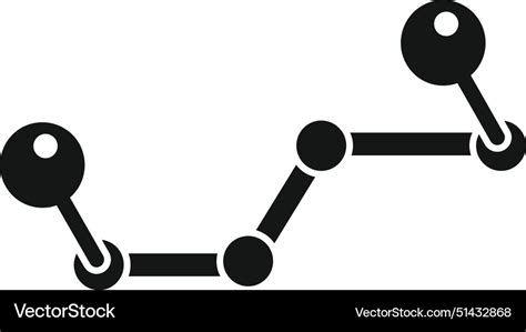 Black And White Abstract Constellation Icon Vector Image