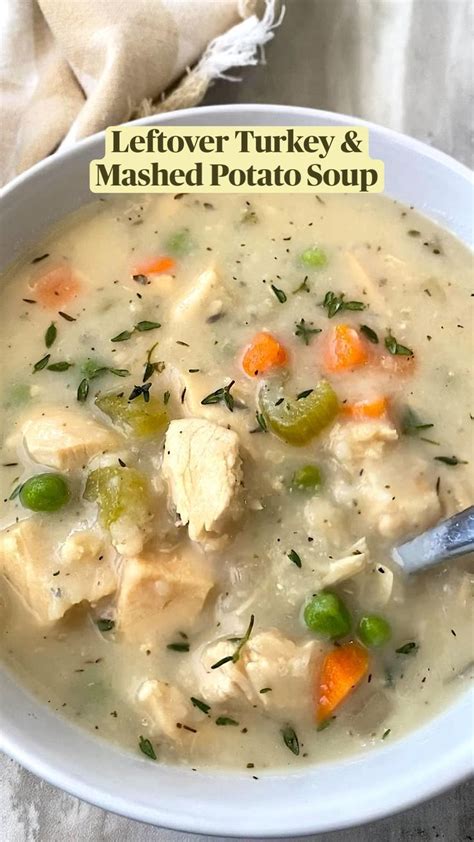 Leftover Turkey And Mashed Potato Soup Recipe