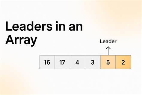 Leaders In An Array Solutions With Code And Visualization