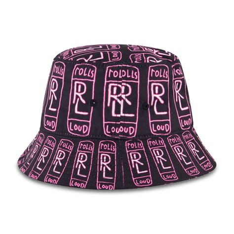 Rolling Loud X B2ss Rl Aop Bucket Hat Black Purple Rolling Loud