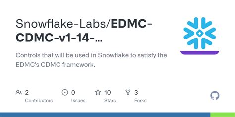 Github Snowflake Labsedmc Cdmc V1 14 Controlmapping Controls That