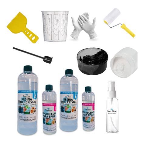Resina Epoxi Mesada Marmol Y Pisos Kit Completo Emprendedor Ecopint
