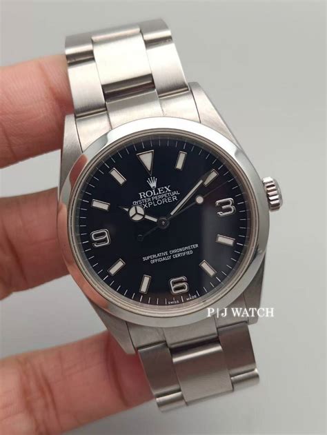 Rolex Explorer 36mm Black Dial Steel Unisex Watch Ref 114270