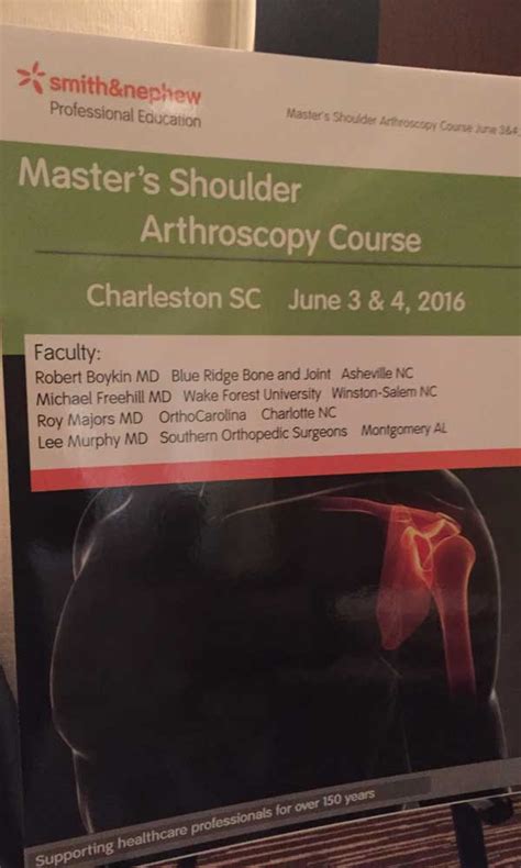 Dr Boykin Teaches Latest Techniques In Shoulder Surgery At Masters