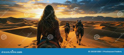 woman on camel ai generated stock illustration illustration of