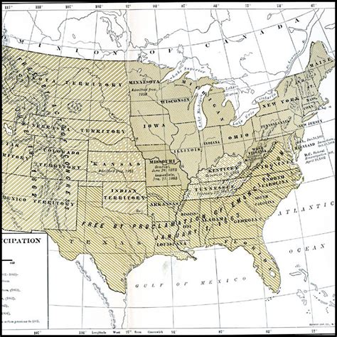 Emancipation Proclamation Map