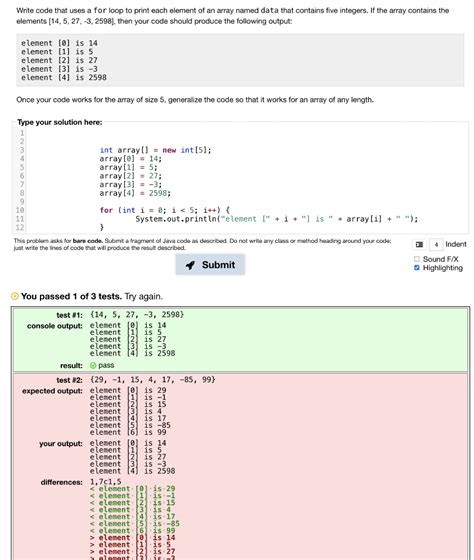 Solved Write Code That Creates An Array Of Integers Named