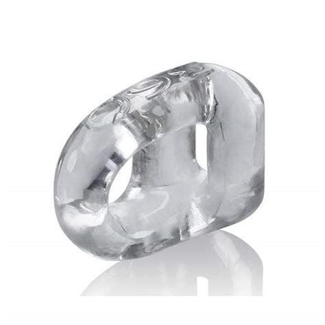 Oxballs 360 Cock Ring And Ballsling Cock Sleeve Black Clear