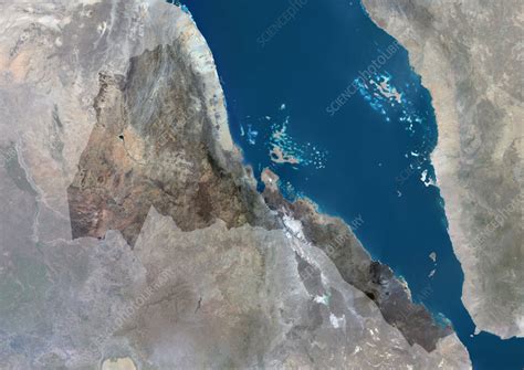 Eritrea Satellite Image Stock Image C059 1163 Science Photo Library