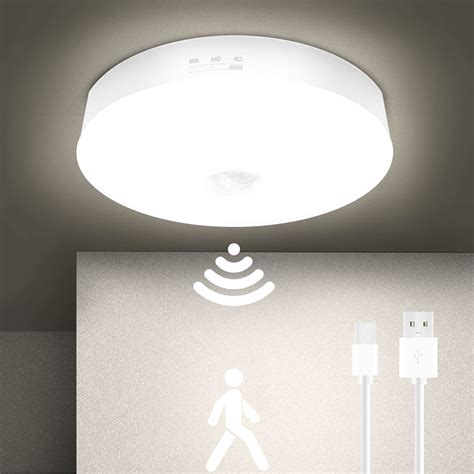 Buy Rechargeable Motion Sensor Light Indoor Yurnero Battery Powered Ceiling Light With Usb