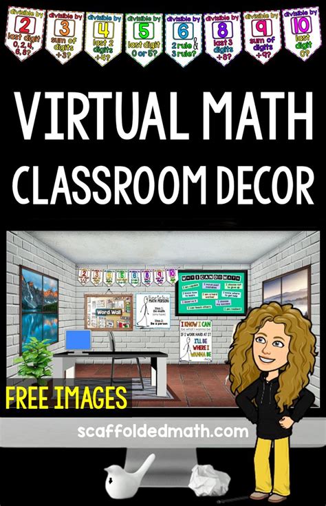 Virtual Math Classroom Decor Math Classroom Math Classroom Decorations Math