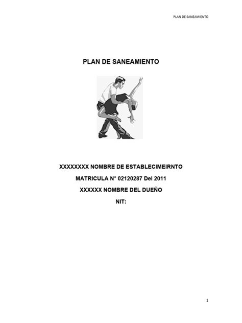 Plan De Saneamiento Bar Pdf Saneamiento Residuos
