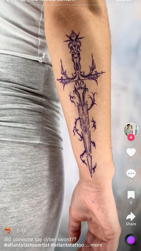 Cybersigilism Cross Tattoo