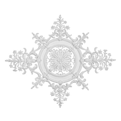 Rosace De Plafond Rococo T156s 1335 X 1080 Mm