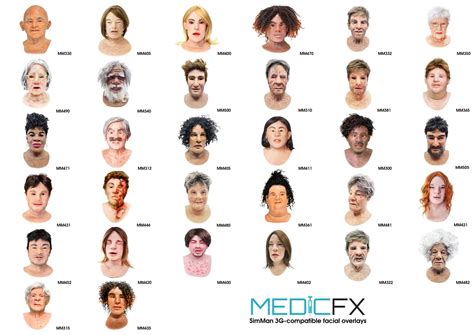 Inclusive Facial Overlay Bundle For Simman 3g