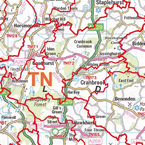 Tonbridge Postcode Map Tn Map Logic
