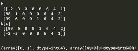 Numpy 实现返回指定行的指定元素的位置索引python脚本之家 Numpy 实现返回指定行的指定元素的位置索引python脚本之家