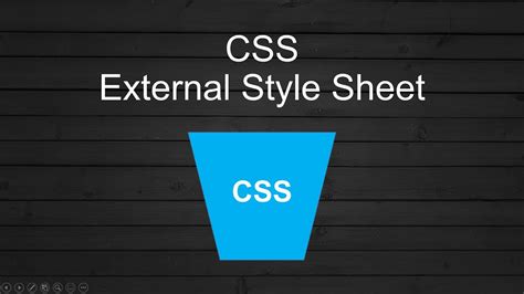 css external style sheets linking css to html youtube