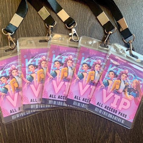 Huntrix Birthday Vip Pass Etsy