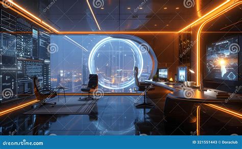 A High Tech Cybersecurity Command Center Featuring Multiple Screens With Data Analysis Neon