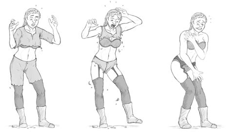 Rule 34 1girls Bra Disintegrating Clothes Garter Belt Monochrome Original Panties Sequence