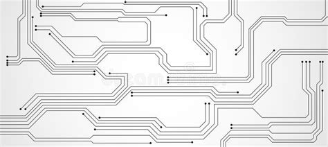 Technology Background With Hi Tech Digital Data Stock Vector Illustration Of Light Line