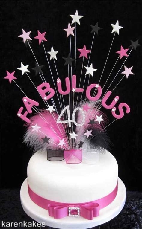 Fabulous 40th Birthday Cake