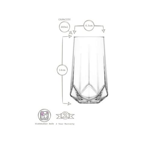 Lav Valeria Glassware Set 12pc Clear Bunnings Australia