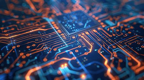 Blue Purple Circuit Board Tech Background Circuit Board Tech