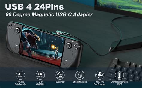 Amazon Com Hancenda Usb Type C Magnetic Adapter Pack Pins Degree Usb C With Pd W