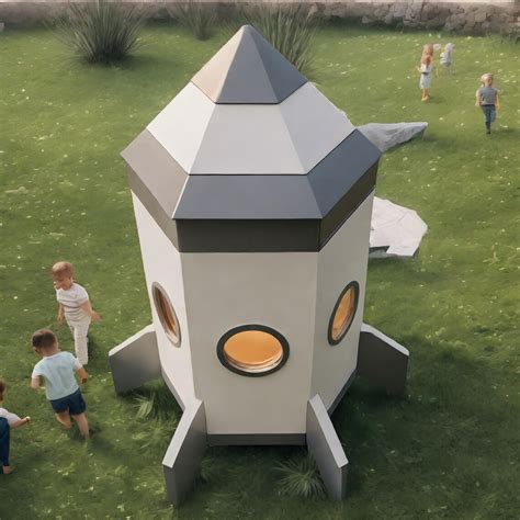Playhouse Diy Plans Rocket Playhouse Digital Item Etsy
