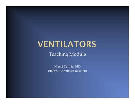 Modern Ventilator Managementpptx
