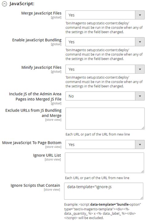 Javascript Settings Brush Your Ideas
