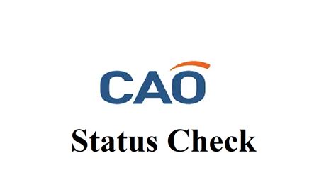 Steps To Check Cao Status 2023 Techcabal