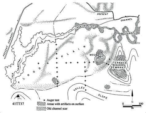 Map Of The Keith Site And The Earthen Mound Platform Download Scientific Diagram