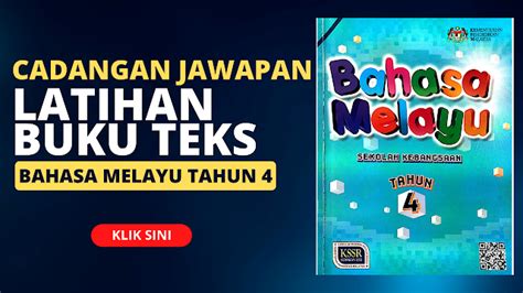 Cikgulinnzack Cadangan Jawapan Latihan Buku Teks Bahasa Melayu Tahun 4