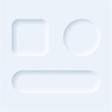 Premium Vector Vector Neumorphic Style Button Set For Ui Design