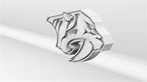 Nhl Nashville Predators Team Logo 3d Model By Guimart