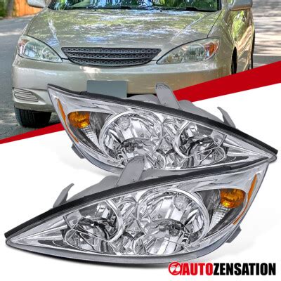 Fit 2002 2003 2004 Toyota Camry Sedan Headlights Headlamps Assembly