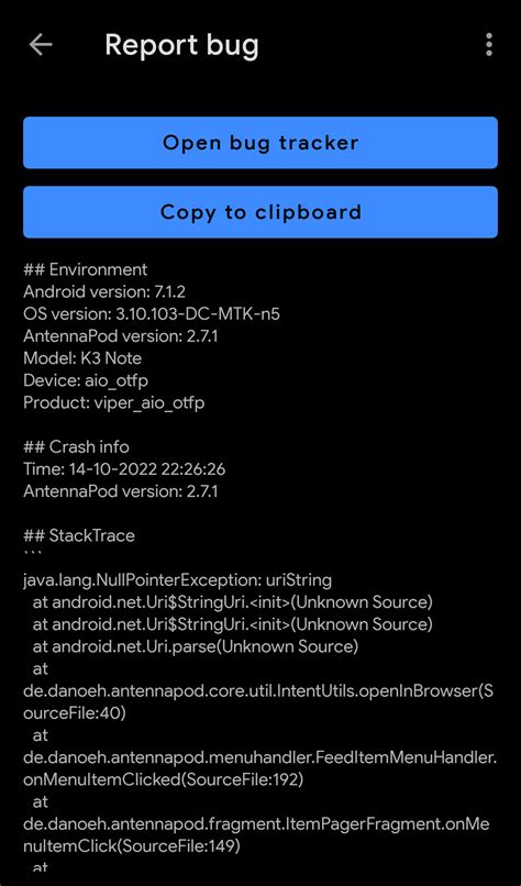 Feature App Crash Handler Log Export · Issue 1895 · Gsantnermarkor · Github