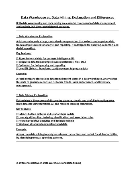 Data Preprocessing Personal Pdf Data Warehouse Data Mining