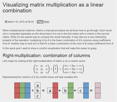 Matrix Multiplication Visualization