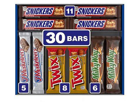 Mars Mixed Snickers Twix Milky Way 3 Musketeers Assorted Candy Bars